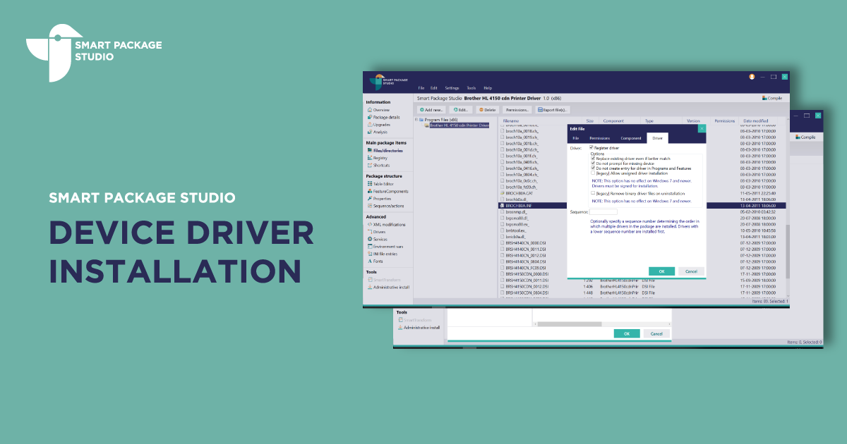 Device Driver Installation with Smart Package Studio - Smart Package Studio